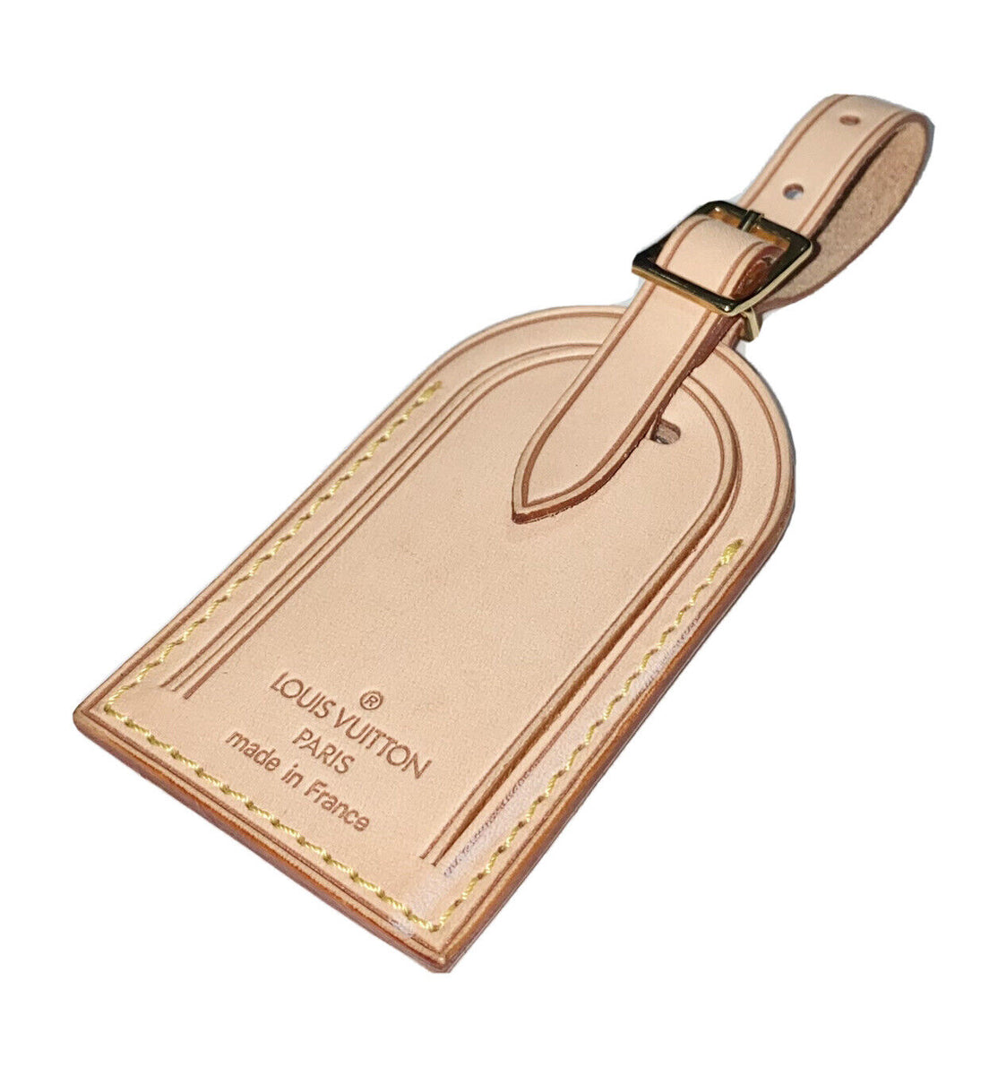 Louis Vuitton Name Tag Natural Vachetta for Keepall - Large UEC ...